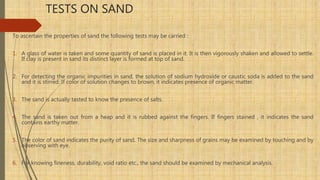 Sand as a building material | PPT