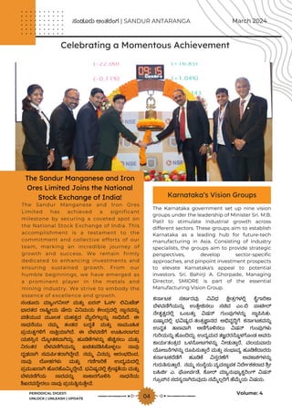 Sandur Antaranga Mar 2024 - Annual Magazine of SMIORE | PDF