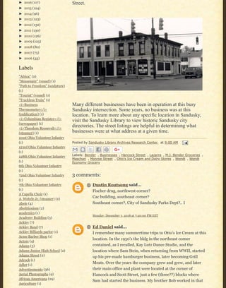 Sandusky history: southwest corner of monroe and hancock streets ...