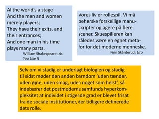 Sociale medie og identitet: performance og selvfortælling | PDF