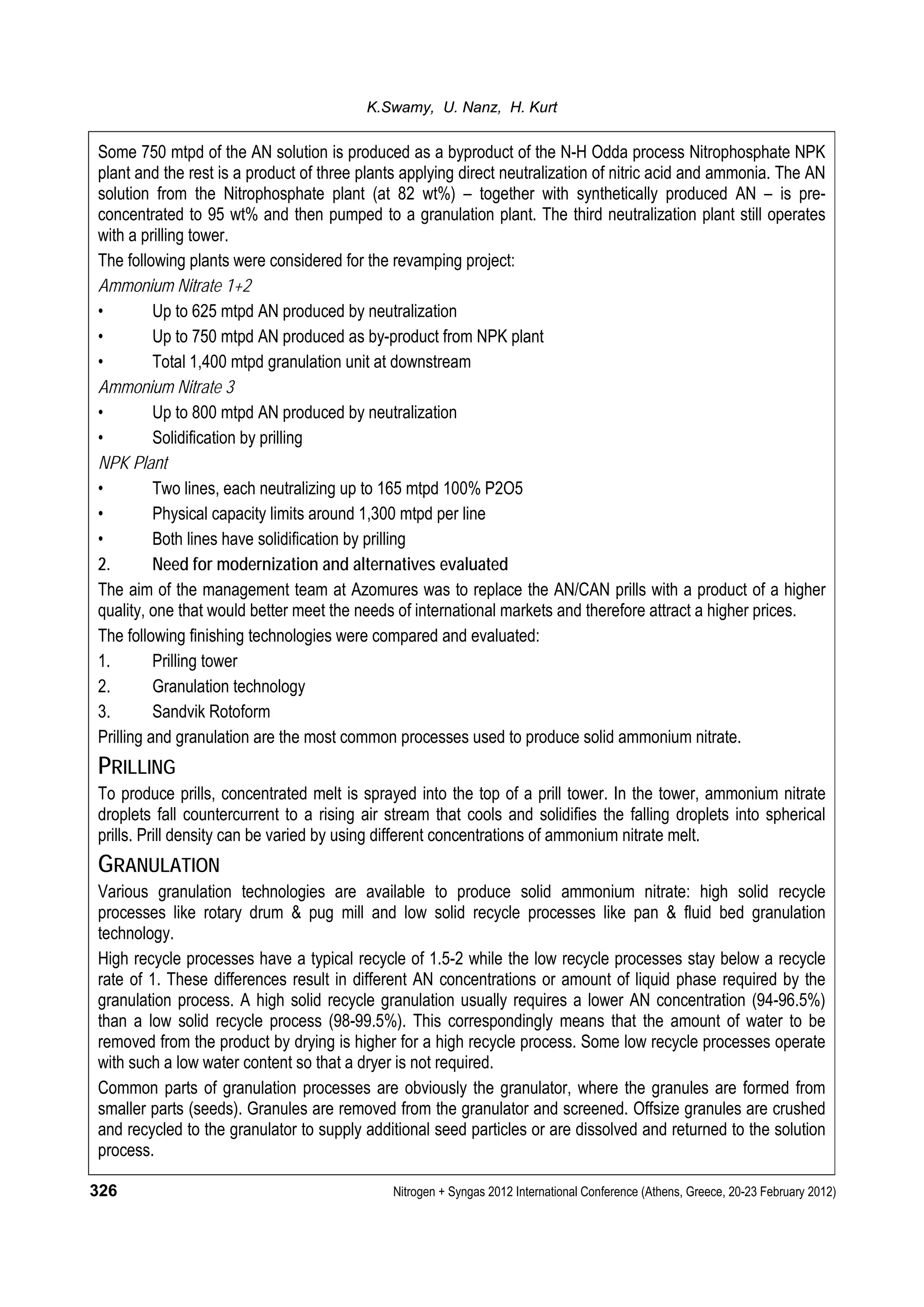 Sandvik process systems kumar swamy (paper) | PDF