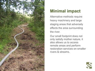 Sand Wand Sediment Removal System for In-stream Restoration | PPTX
