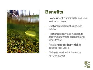 Sand Wand Sediment Removal System for In-stream Restoration | PPTX