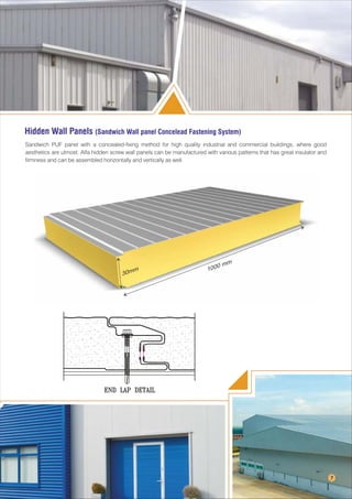 Sandwich Puf Wall Panels Manufacturers and suppliers in Hyderabad ...