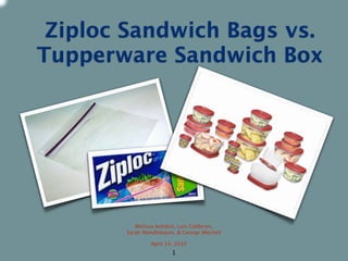 Ziploc Sandwich Bags vs Tupperware Sandwich Box | PPT