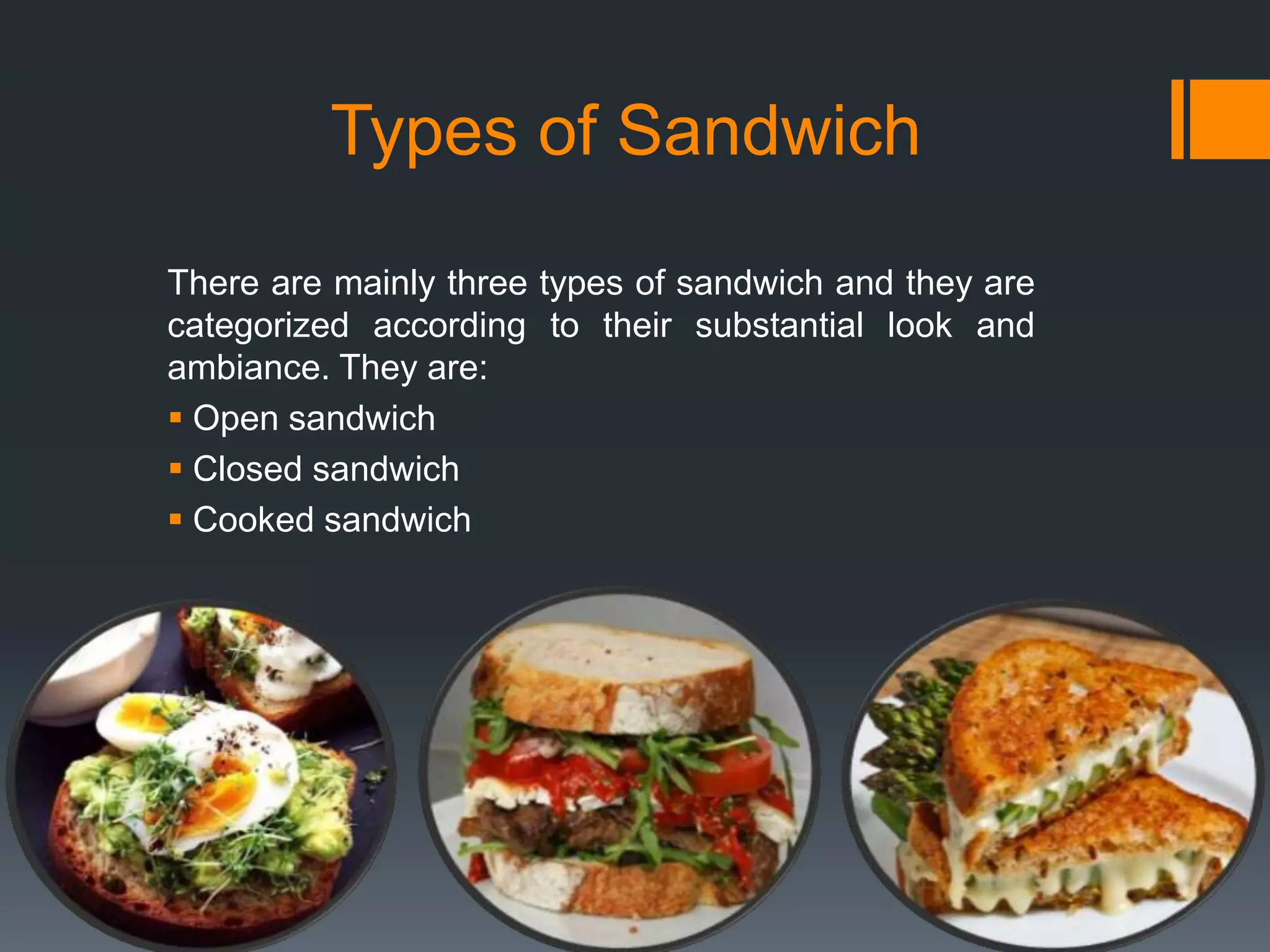 Sandwich and its types | PPTX