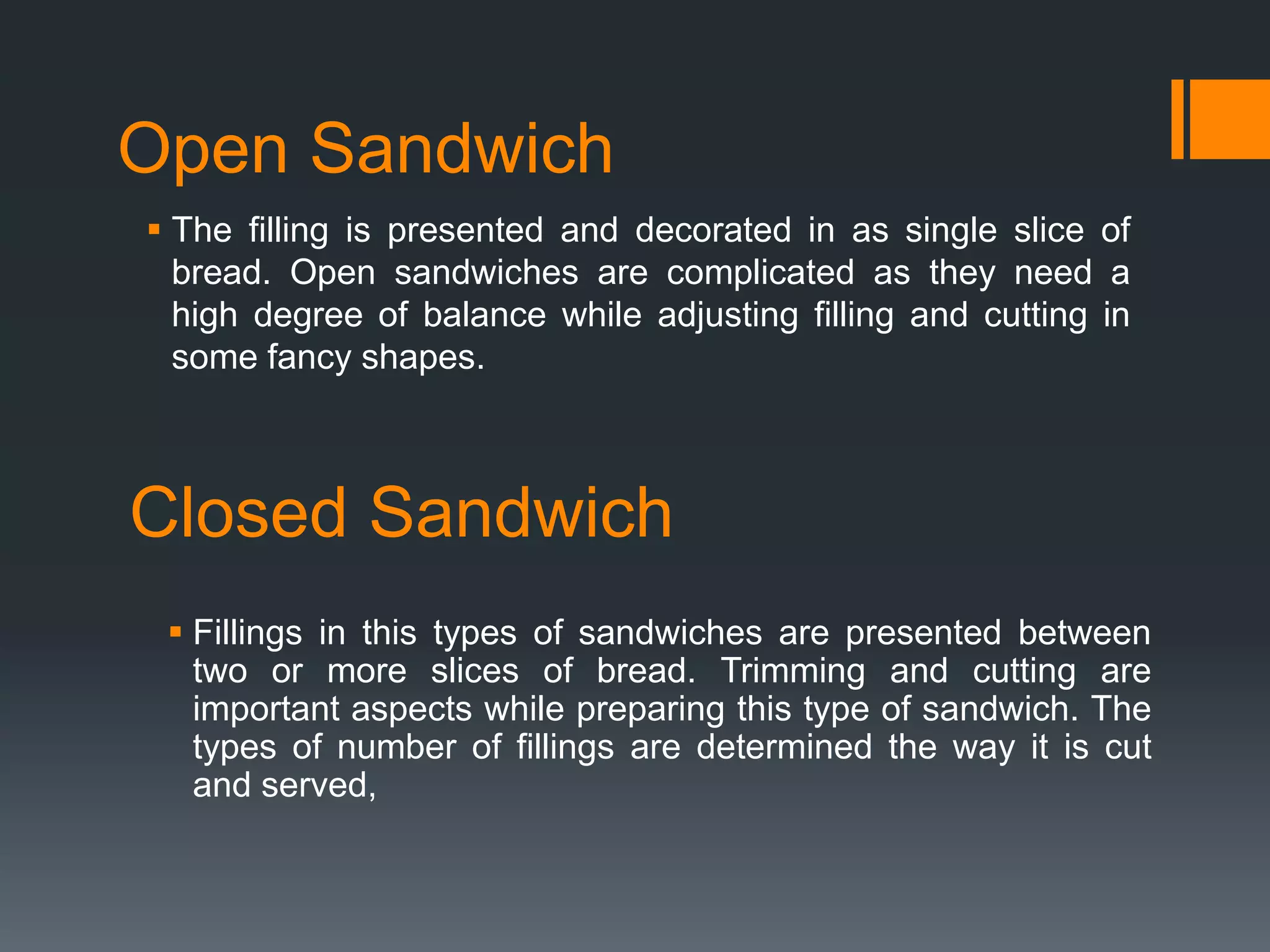 Sandwich and its types | PPTX