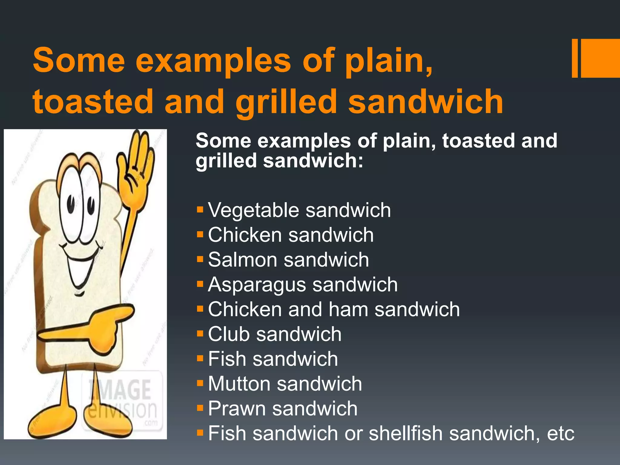 Sandwich and its types | PPTX