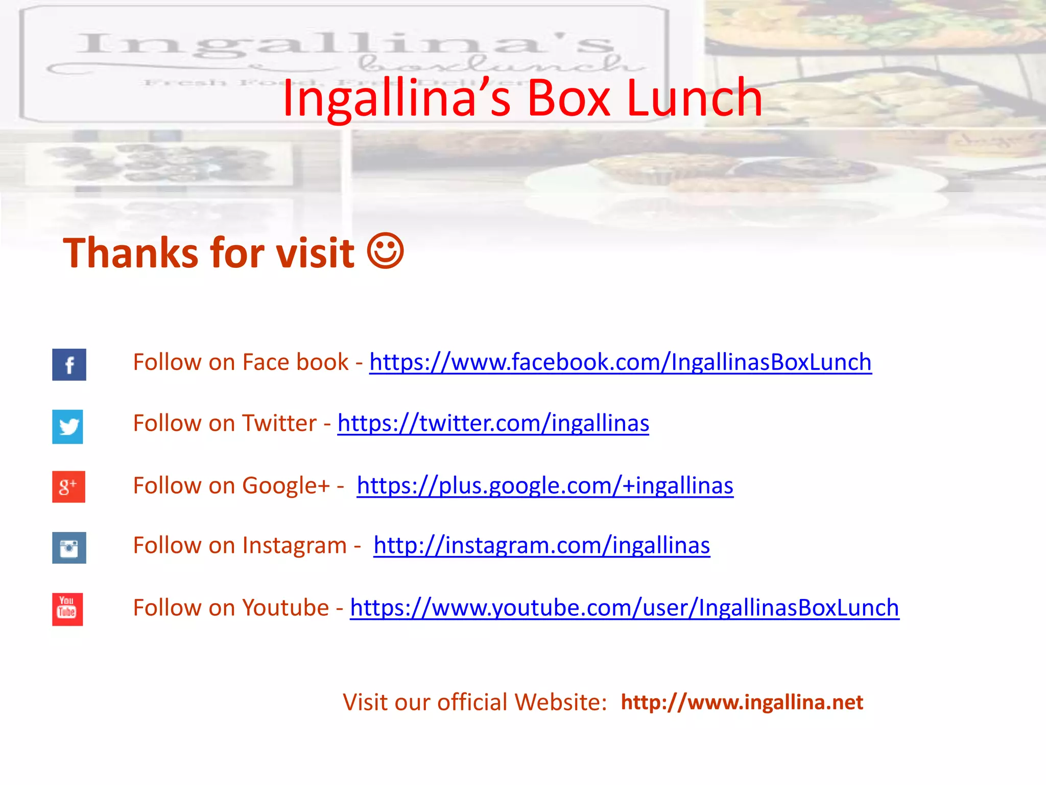 Sandwich and salad box lunch | PPT