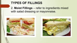 Sandwiches topics of technology and livelihood education | PPT