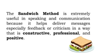 Mastering the Sandwich Method for Effective Communication and Feedback ...