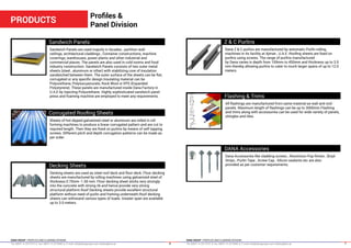 Sandwich panels gi_purlins_steel_profiles_decking_sheets_dana_uae | PDF