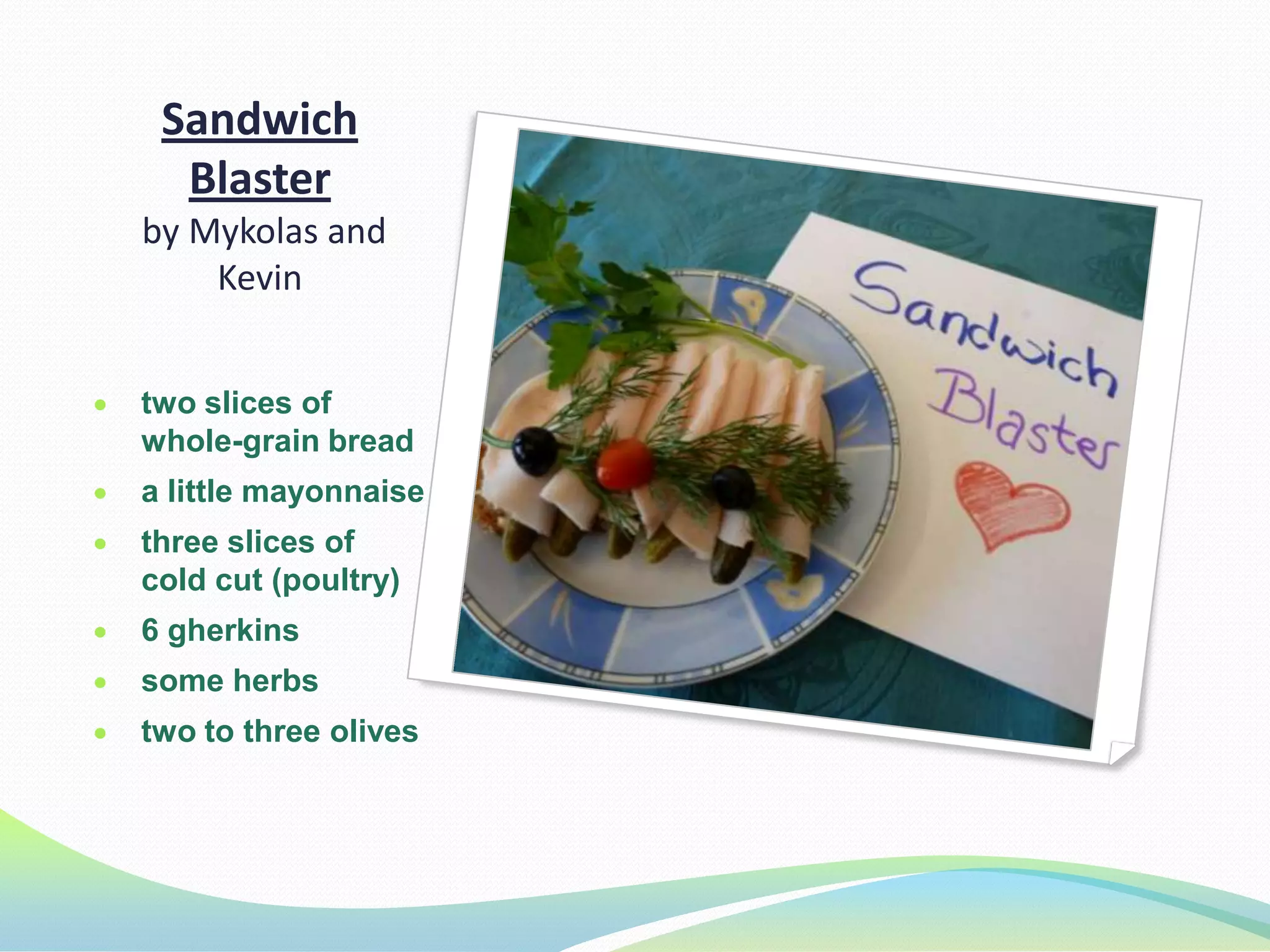 The Healthy Sandwich Project | PPT
