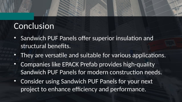 Comprehensive Guide to Sandwich PUF Panels for Superior Insulation | PPTX | Indoor Environmental ...