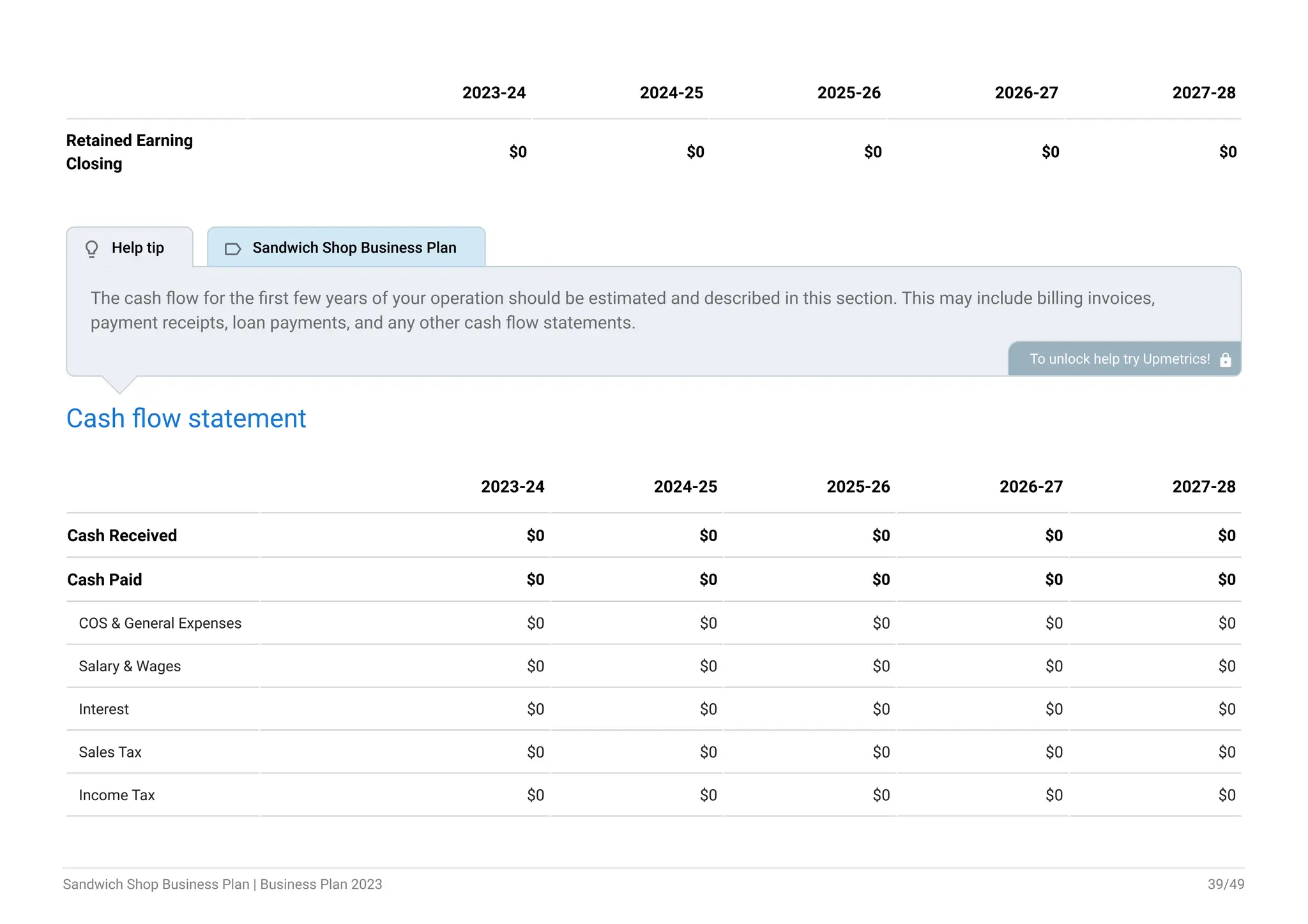 sandwich shop business plan examples.pdf