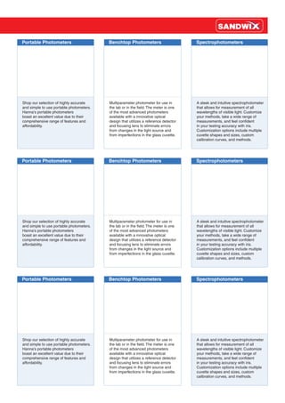 BAUMER SENSORS AND TDS METER By Sandwix Instruments | PDF