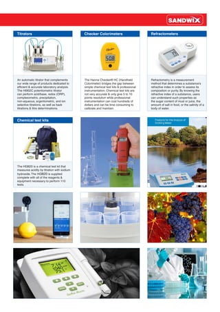 BAUMER SENSORS AND TDS METER By Sandwix Instruments | PDF