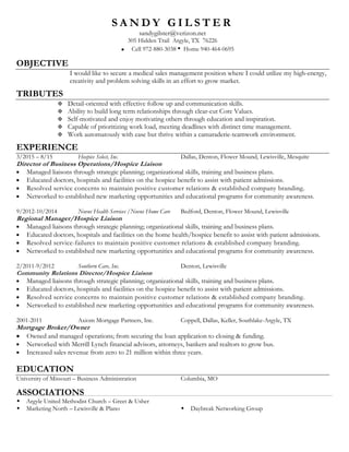 Sandy a gilster resume | PDF