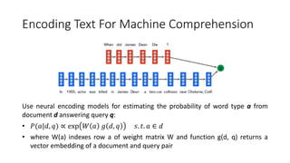 Teaching Machines to Read and Answer Questions - Sandya - Conduent Labs ...