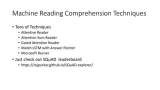 Teaching Machines to Read and Answer Questions - Sandya - Conduent Labs | PDF