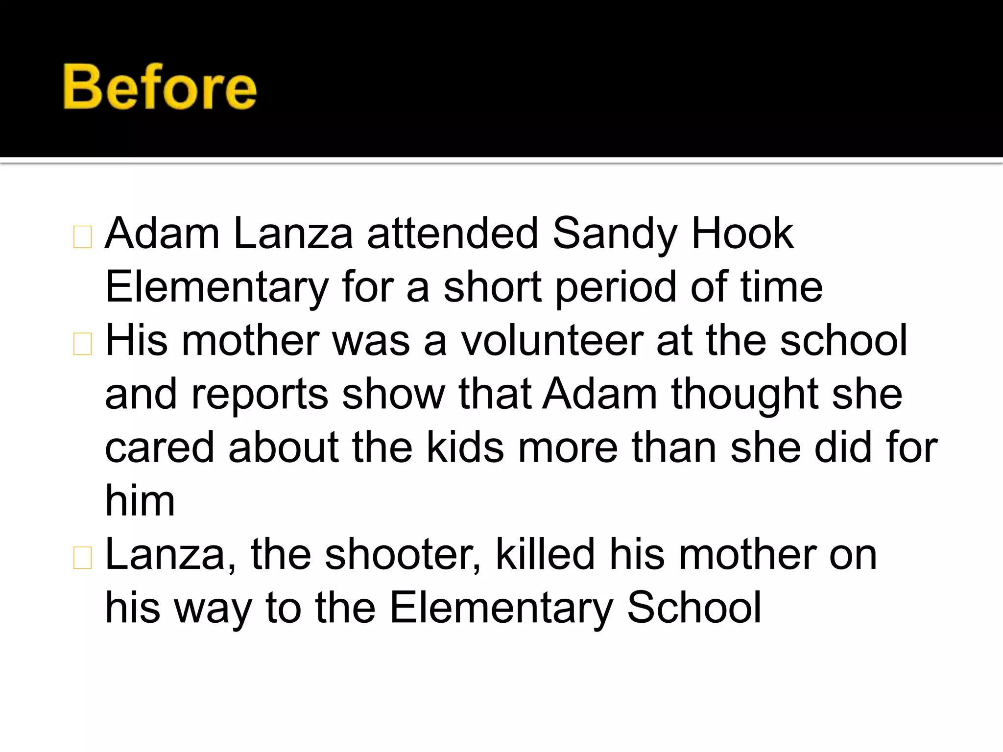 Sandy hook elementary school shooting | PPTX