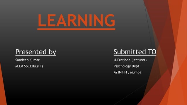 Learning ppt | PPTX | Education