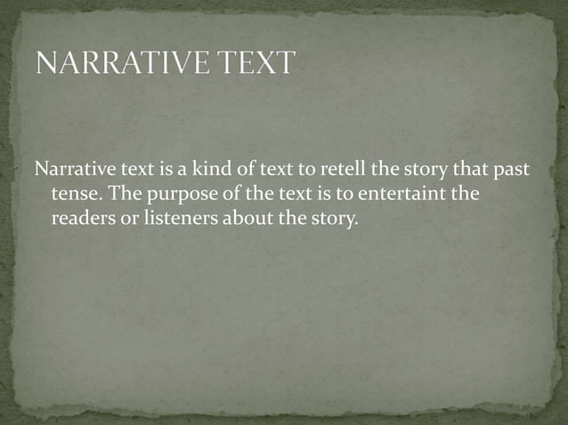 Narrative Text | PPTX