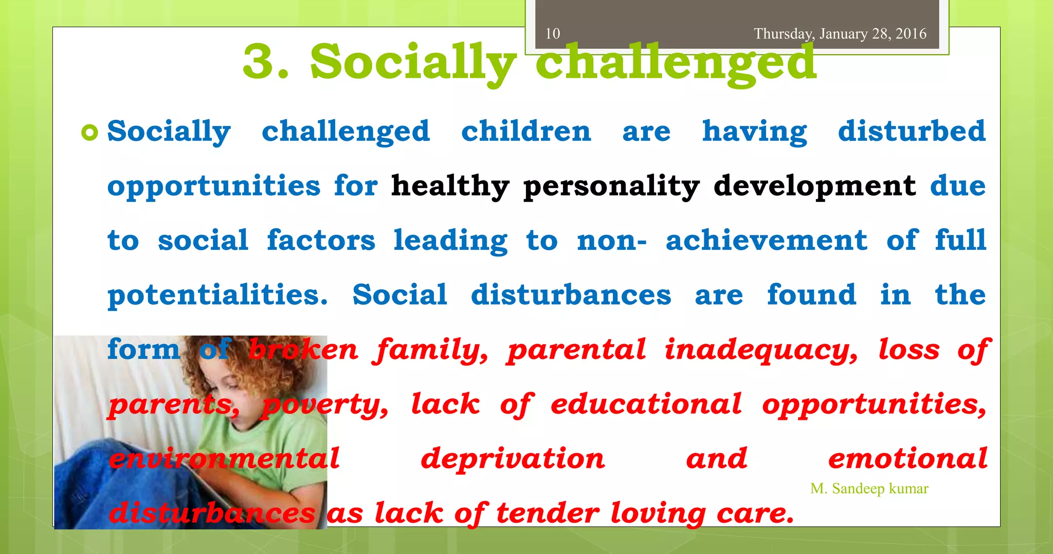PPT ON MENTALLY CHALLENGED CHILDREN OR MENTAL RETARDATION IN CHILDREN | PPT