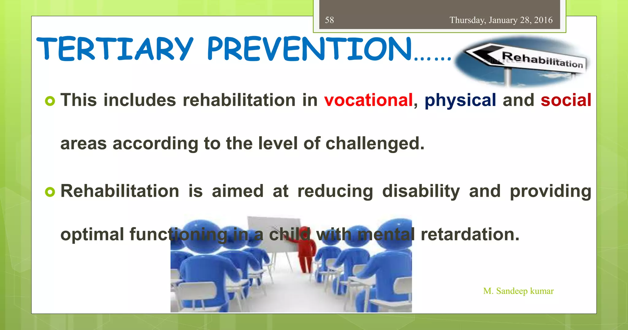 PPT ON MENTALLY CHALLENGED CHILDREN OR MENTAL RETARDATION IN CHILDREN | PPT