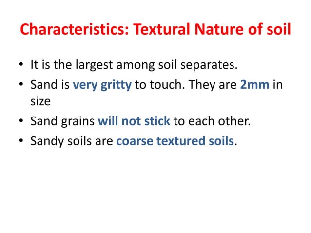 Sandy soils RG.pptx | Agriculture | Industries