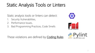 Automatically Customizing Static Analysis Tools to Coding Rules Really Followed by Developers | PPT