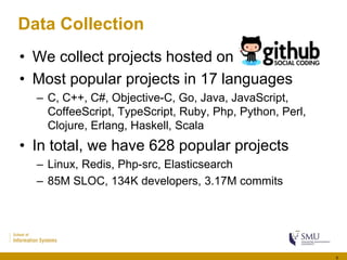 A Large Scale Study of Multiple Programming Languages and Code Quality | PPT