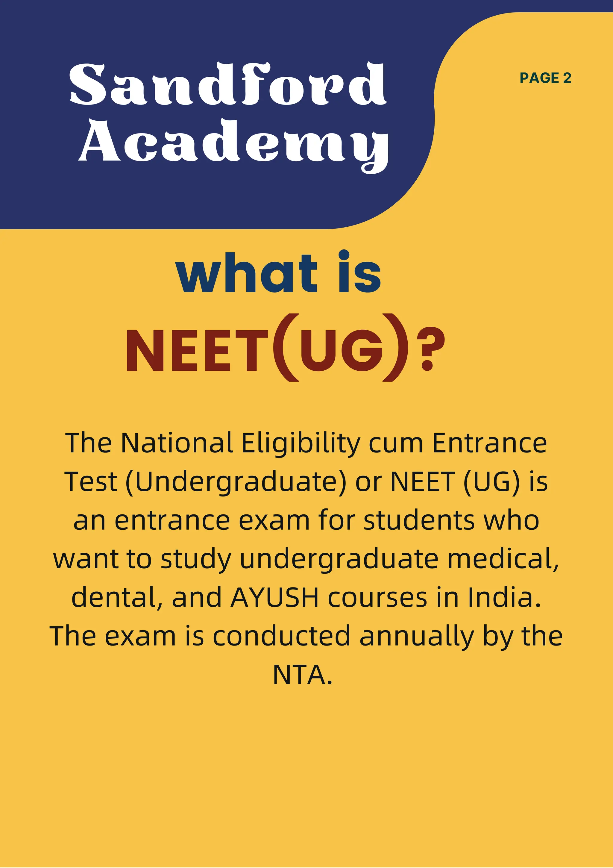 what is NEET(UG)? | PDF