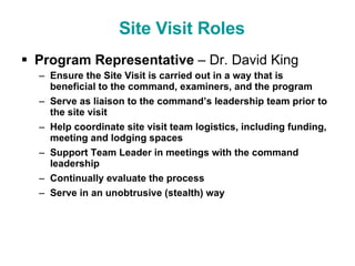 CAP SFO Site Visit Kickoff | PPT