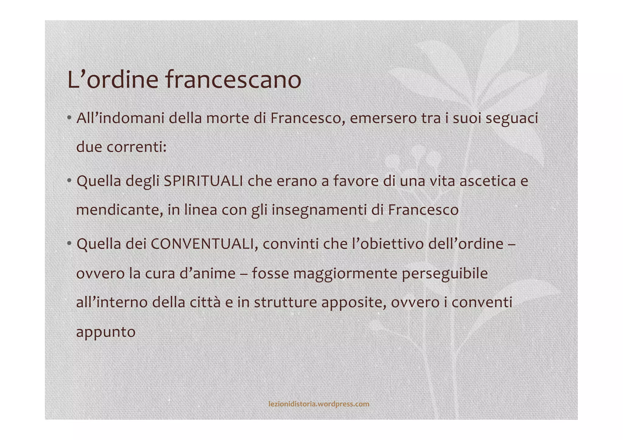 San francesco e i_francescani_.pptx