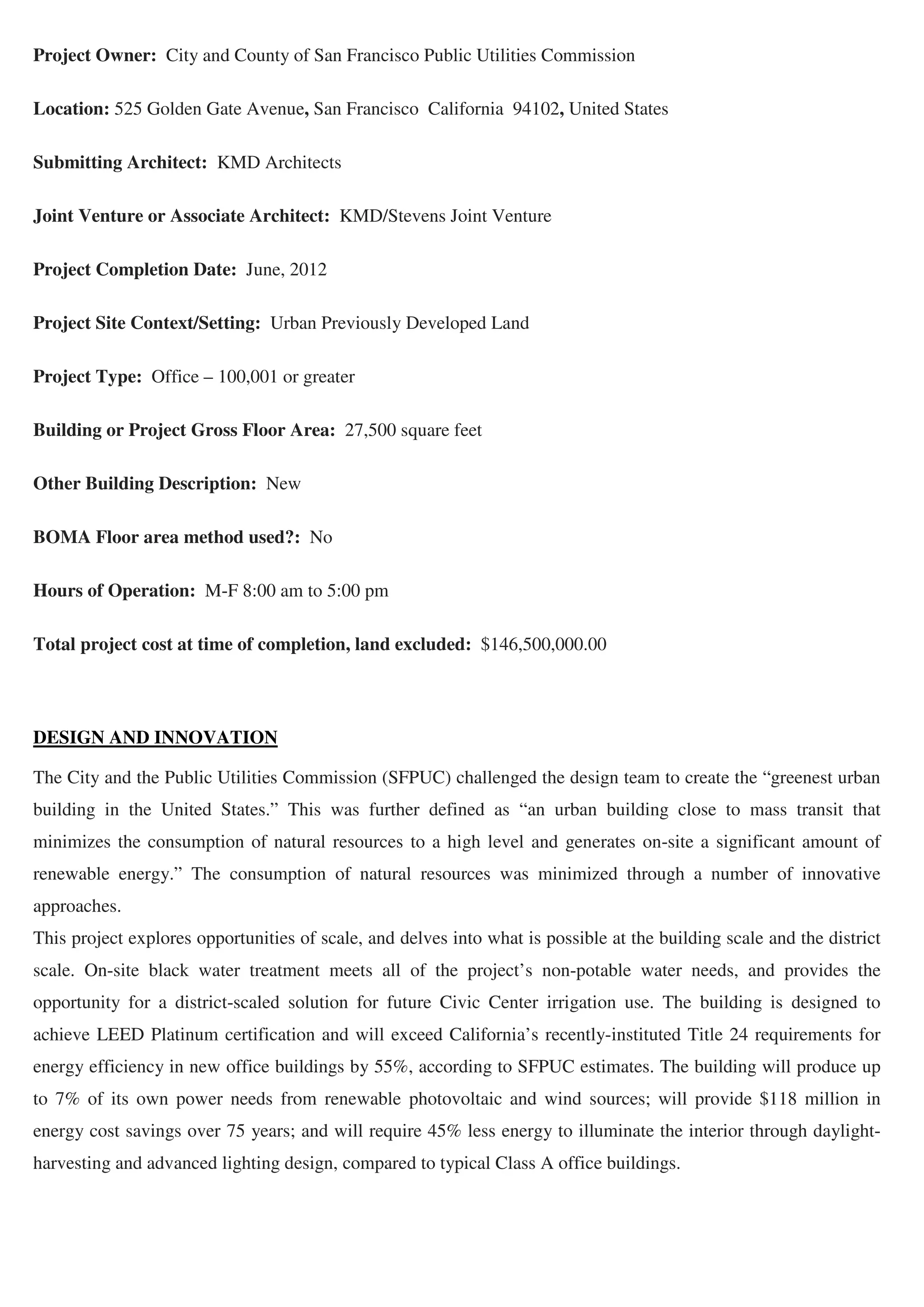San francisco public utilities commission headquarters | PDF