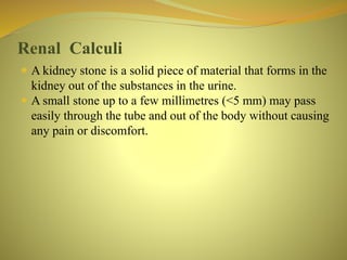 Sang e-gurda Vo Masana (Renal and Urinary Bladder Calculi) | PPT