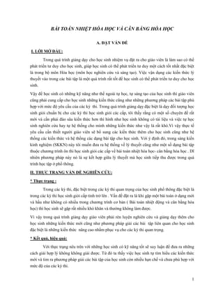 Sang kien-kinh-nghiem-bai-toan-nhiet-hoc-va-can-bang-hoa-hoc | PDF