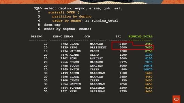 Sangam 19 - Analytic SQL | PPT