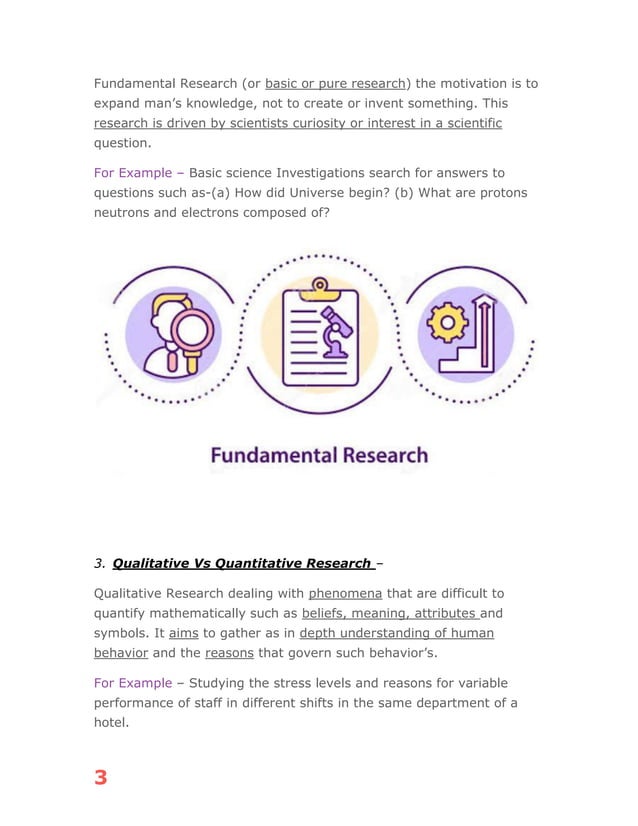 Types of research | PDF