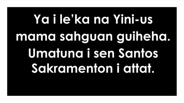 SANGAN ANTE Chamorro Hymn (Catholic) from the Island of Guam | PPTX