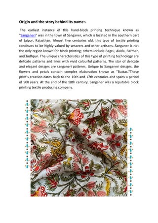 Sanganeri Print A Well-Elaborated Tour On Rajasthani Artwork.pdf ...