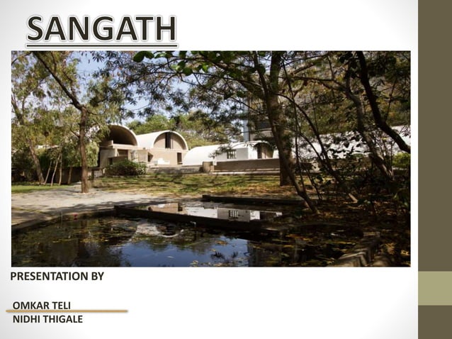 Sangath - B. V. Doshi's Studio | PPTX