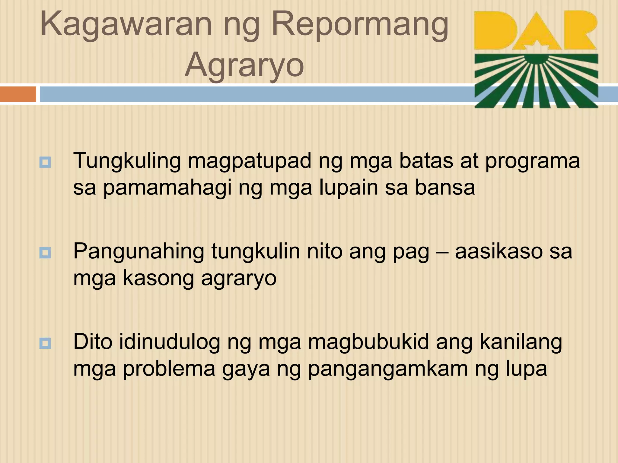 Sangay na Tagapagpaganap | PPTX