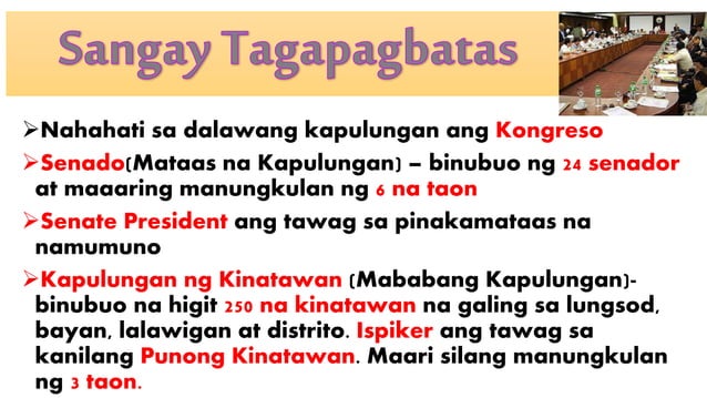 Sangay ng pamahalaan | PPTX