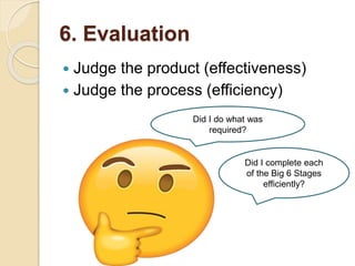 BIG 6 Information Literacy Model | PPTX