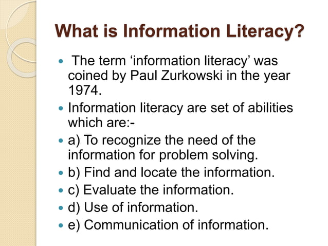 BIG 6 Information Literacy Model | PPTX | Search | Internet