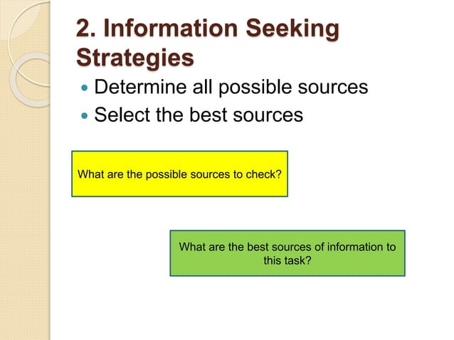 BIG 6 Information Literacy Model | PPTX | Search | Internet