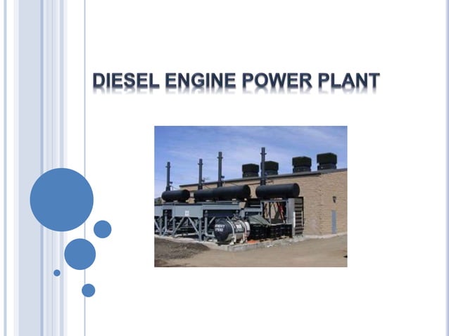 Diesel engine powerplant | PPTX | Chemistry | Science