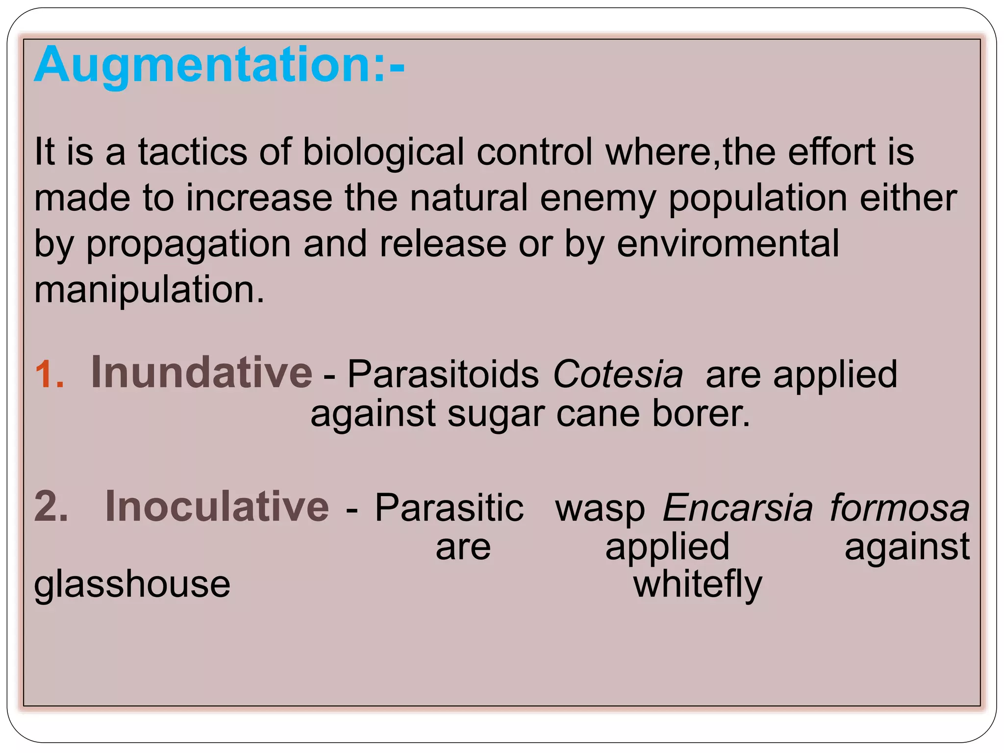 Role of biological control agent in crop protection | PPTX